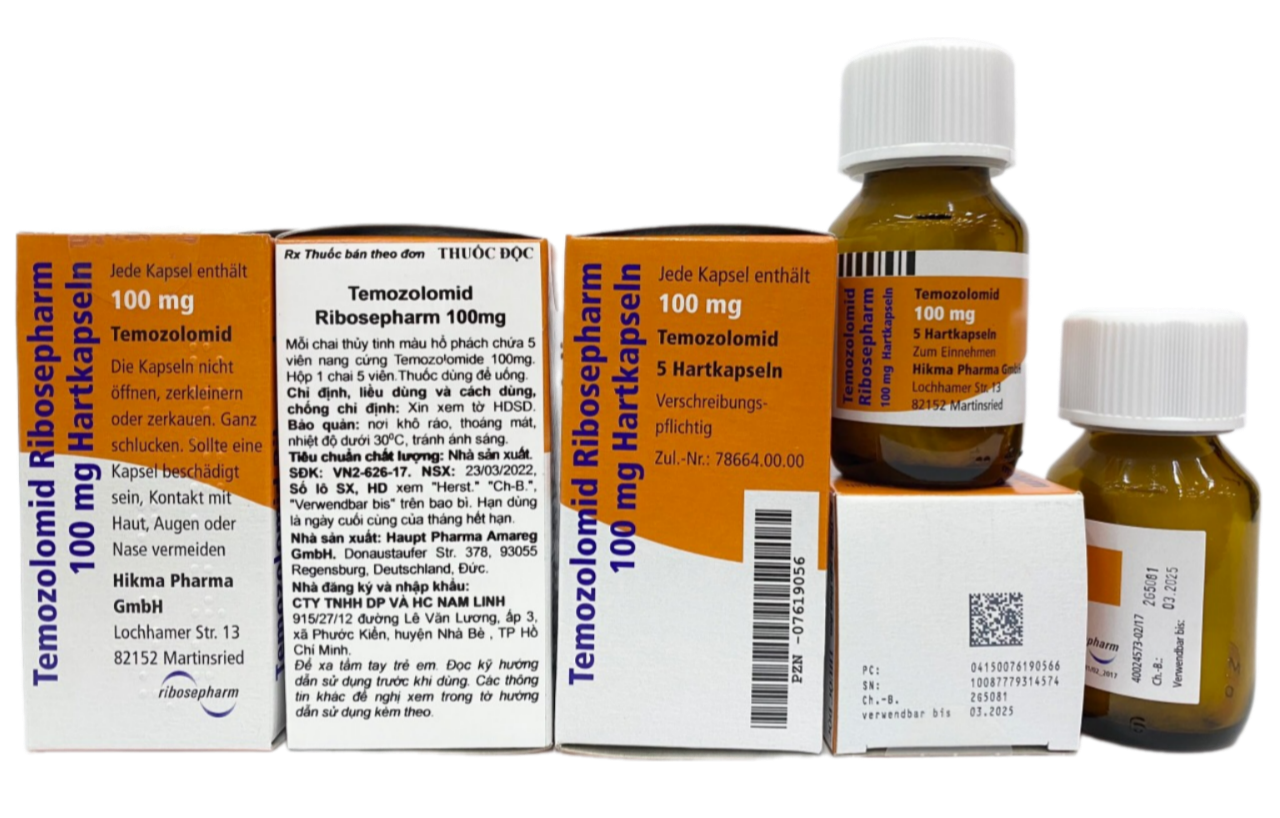 Thuốc Temozolomid Ribosepharm 100mg – NAMLINH PHARMA